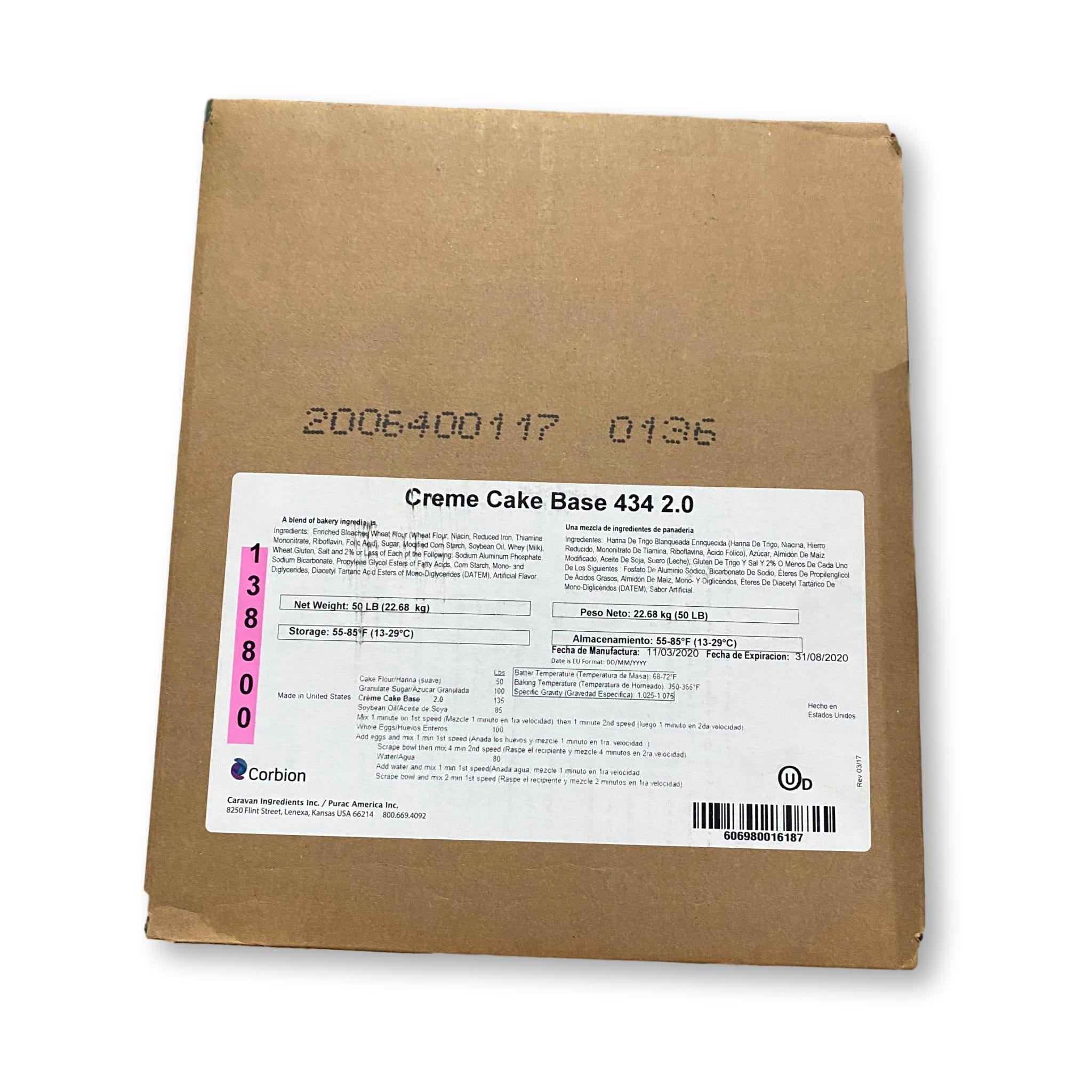 Caravan Chocolate cream cake base 50lb – Bakers Authority