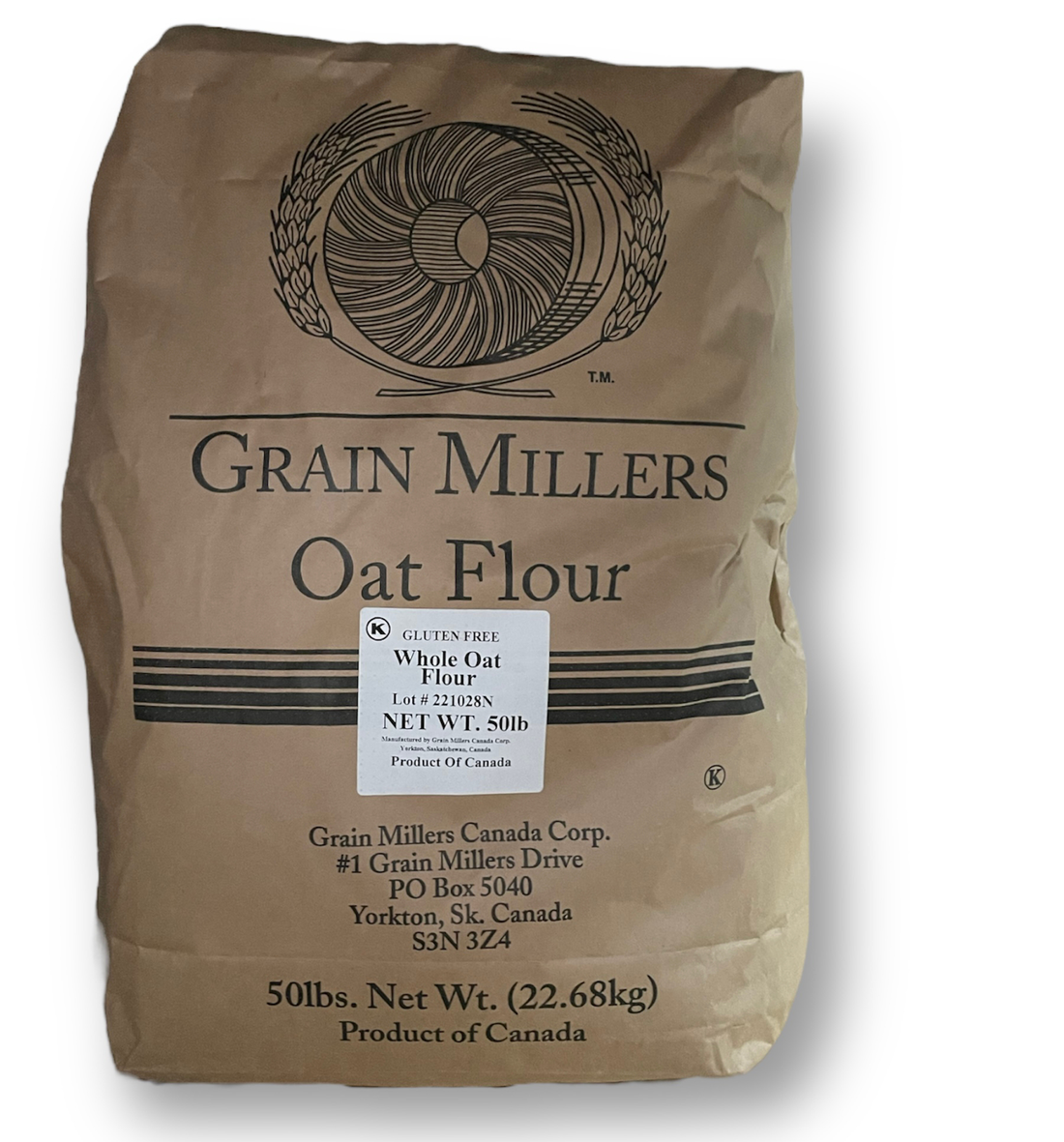 Bulk 50 lb Bag Whole Oat Grain Flour – Bakers Authority