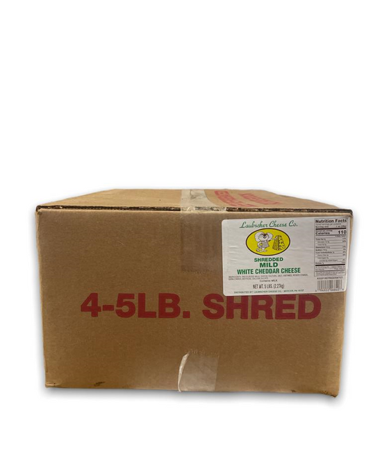 Bulk White Shredded Cheddar Cheese at Wholesale Pricing – Bakers Authority
